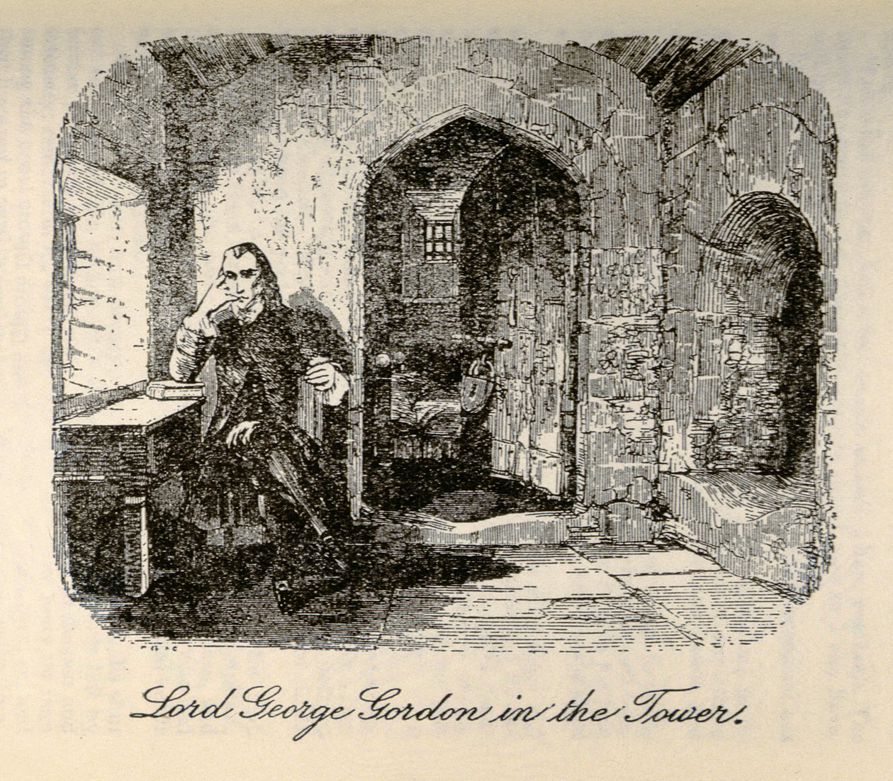 Lord George Gordon in the Tower, from 'Barnaby Rudge' by Charles Dickens