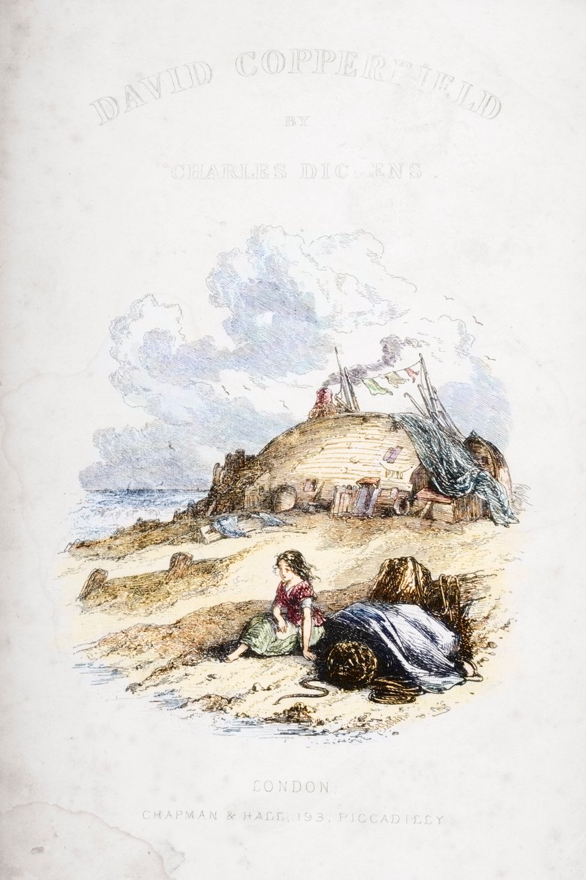 Title Page Illustration from 'David Copperfield' by Charles Dickens ...
