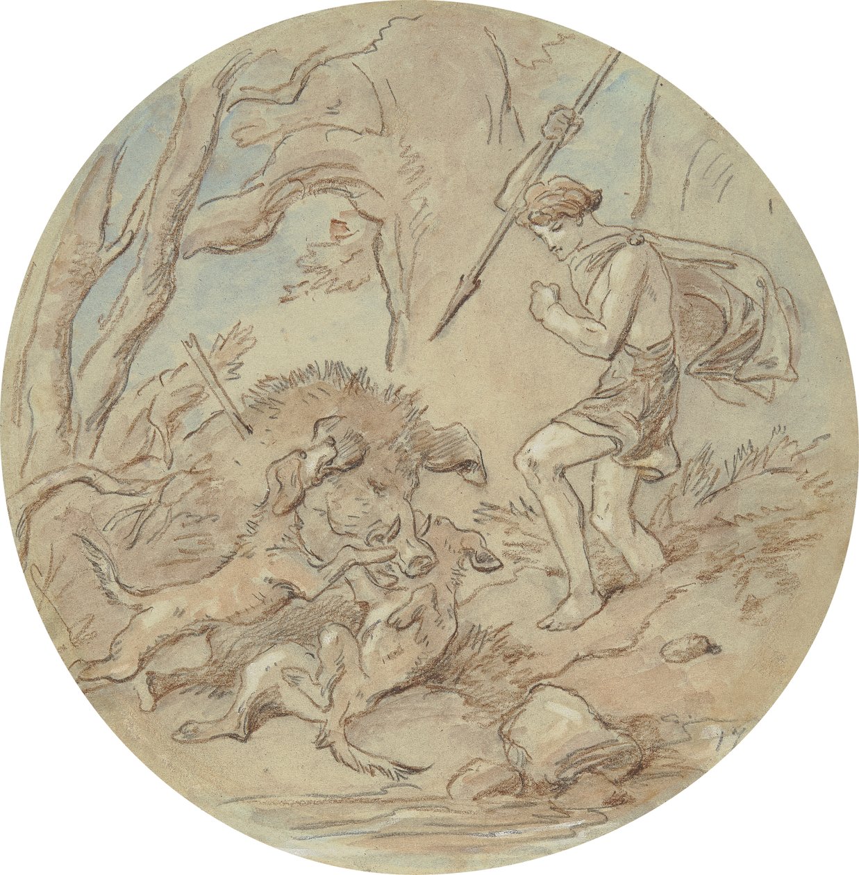One of eighteen designs for a series of plates illustrating Venus and ...
