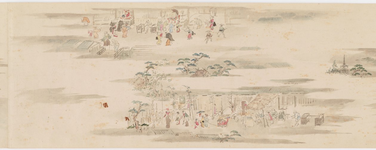 Pastimes and Occupations of the Twelve Months, Edo period, late 17th ...