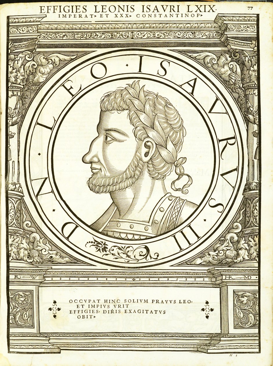 Leo Isaurus, illustration from 'Imperatorum romanorum omnium ...