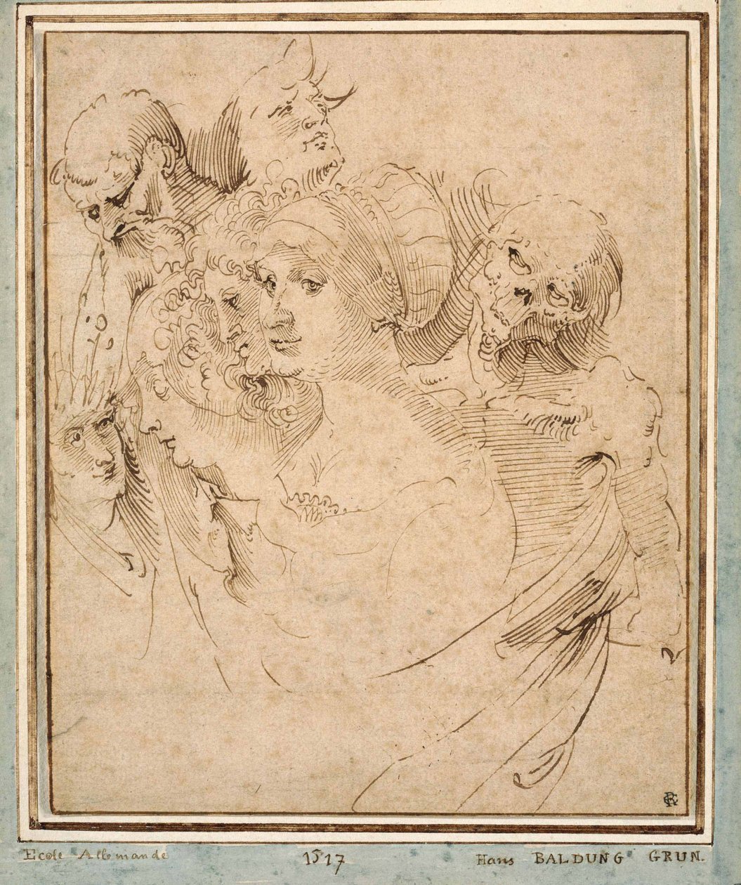 The Death Between Seven Heads by Hans Baldung Grien