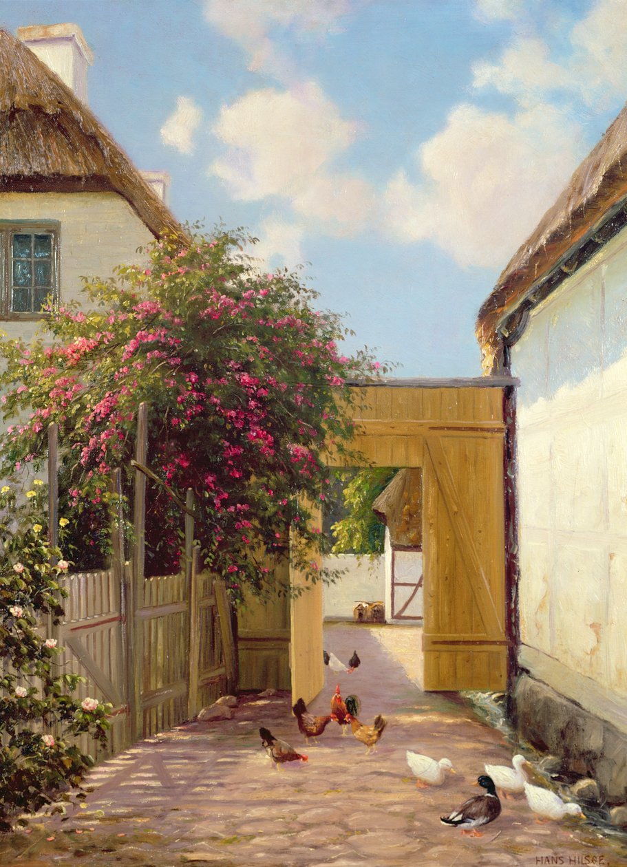 Poultry and Ducks by Hans Hilse: Premium art reproduction