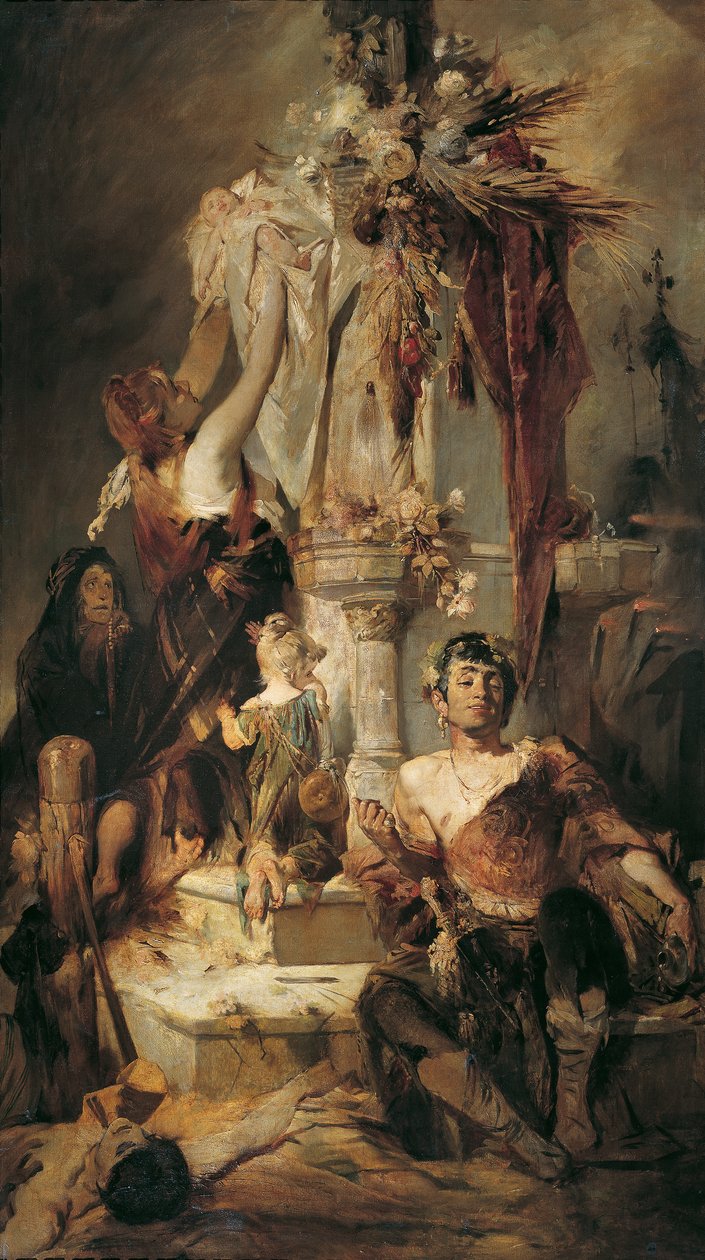 Ancient Sacrifice Scene by Hans Makart: Buy fine art print