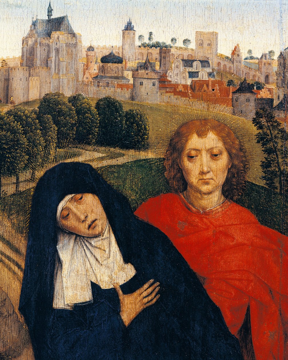 Our Lady of Sorrows (detail) by Hans Memling