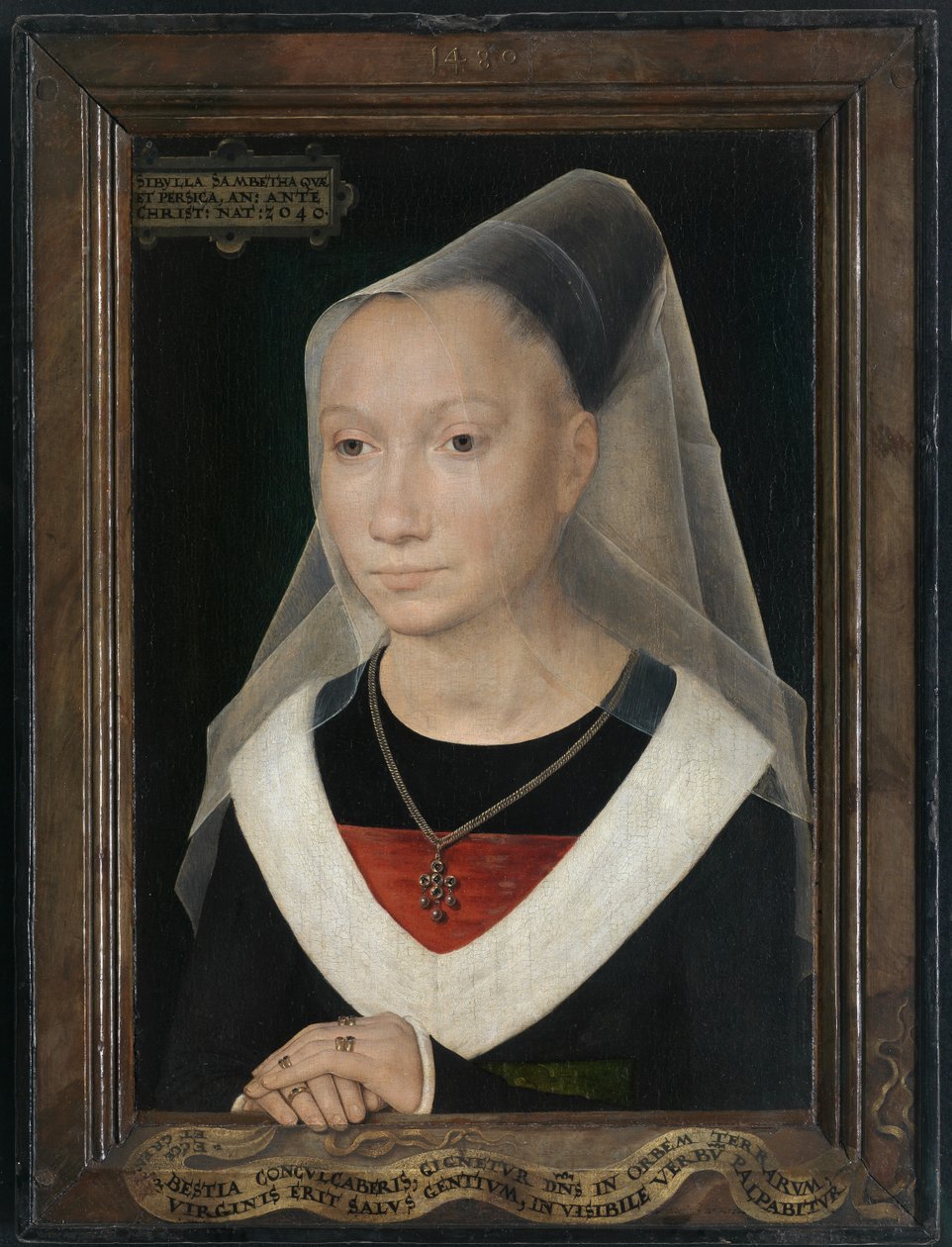 Portrait of a Young Woman by Hans Memling: Fine art print