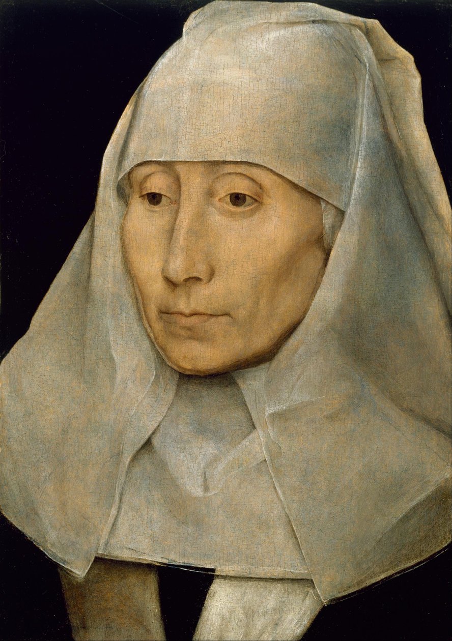 Portrait of an Old Woman by Hans Memling: Fine art print