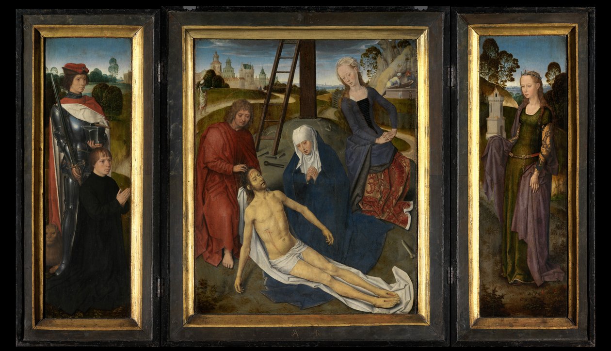Triptych of Adriaan Reins by Hans Memling: Fine art print
