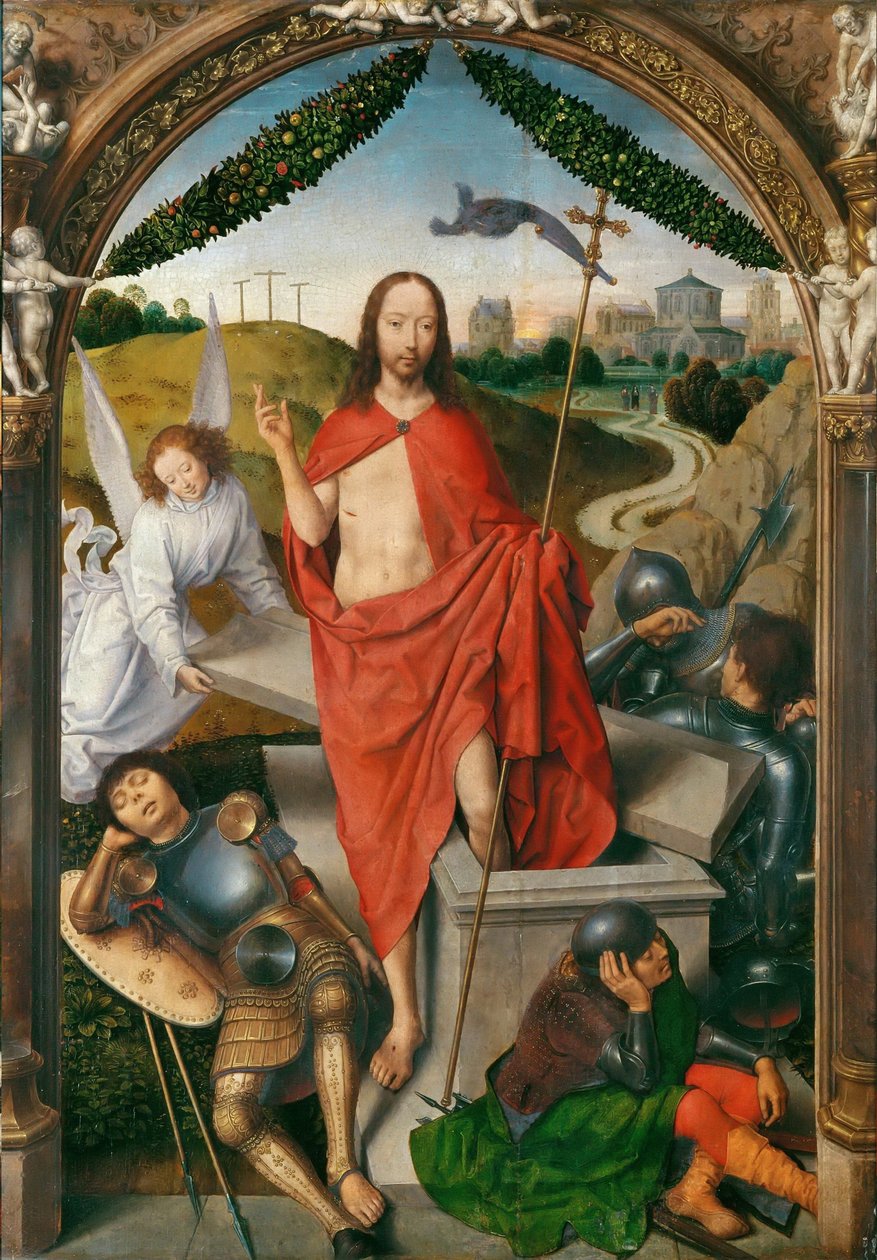 Triptych of The Resurrection (Central Panel) by Hans Memling