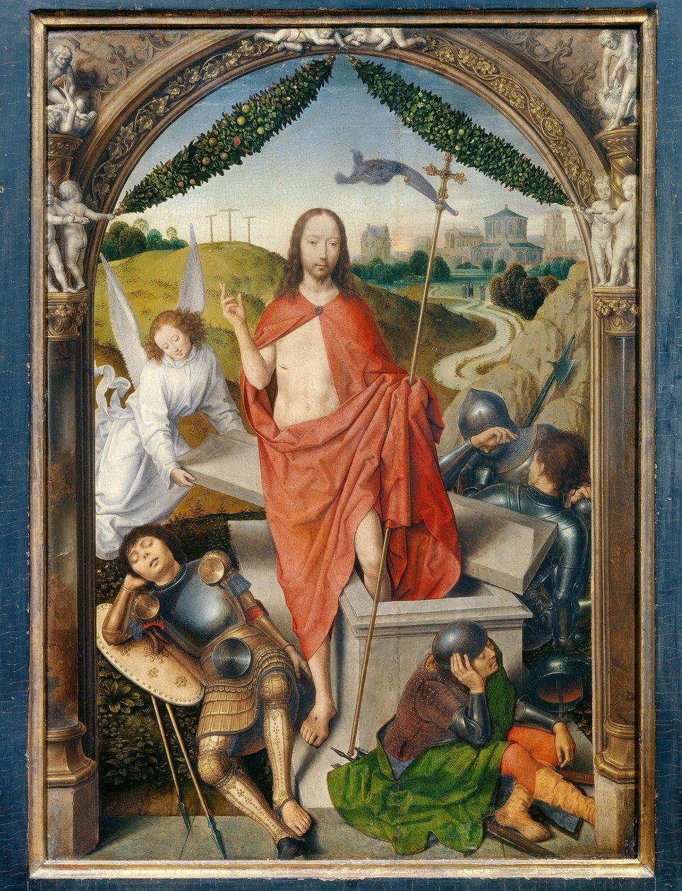 Triptych of the resurrection (central part) by Hans Memling