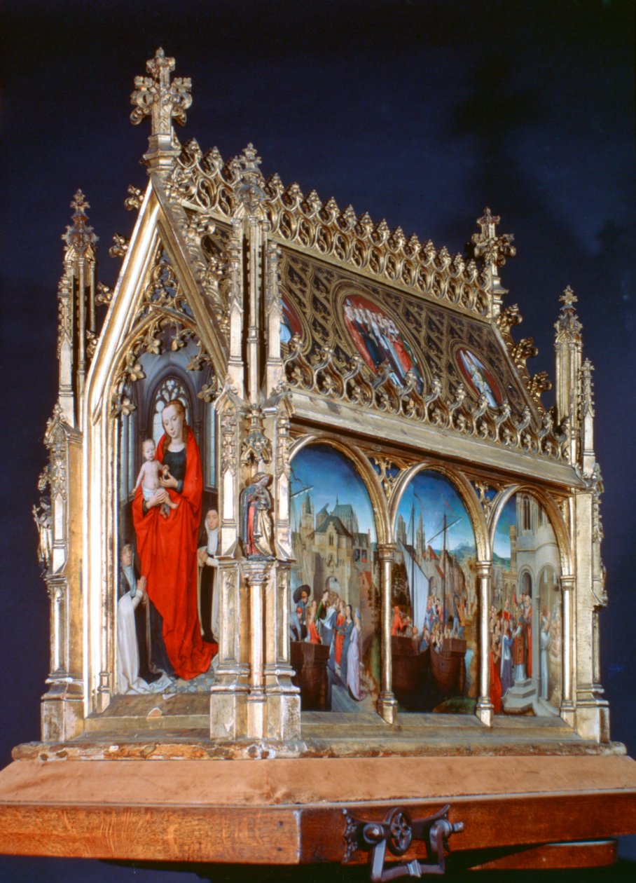 Virgin and Child, St Ursula Shrine by Hans Memling