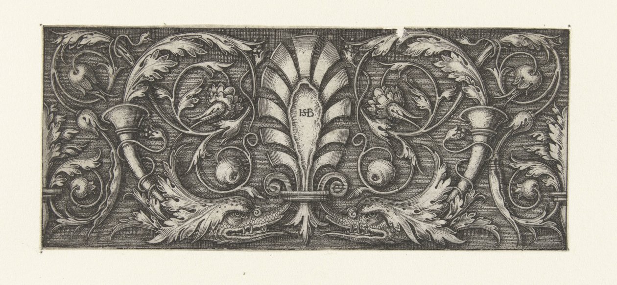 Frieze with a Palmette between Foliage by Hans Sebald Beham