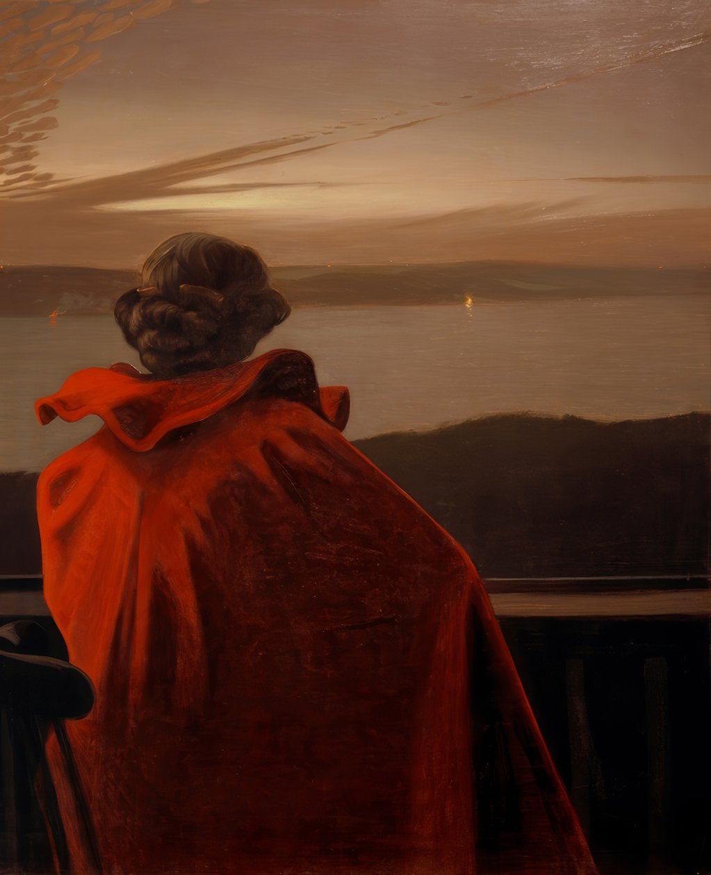 Midsummer Night at Vejle Fjord by Harald Slott-Moller