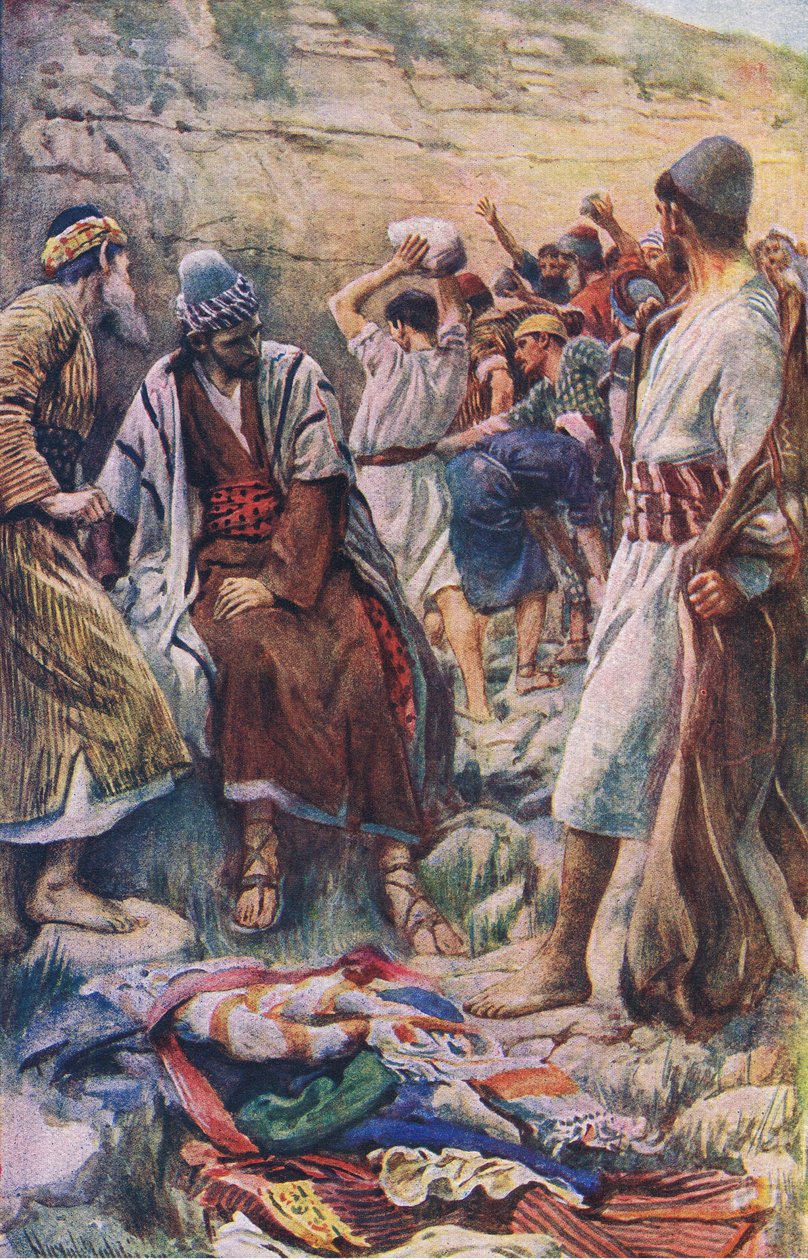 The death of Stephen, illustration from Harold Copping Pictures: The ...