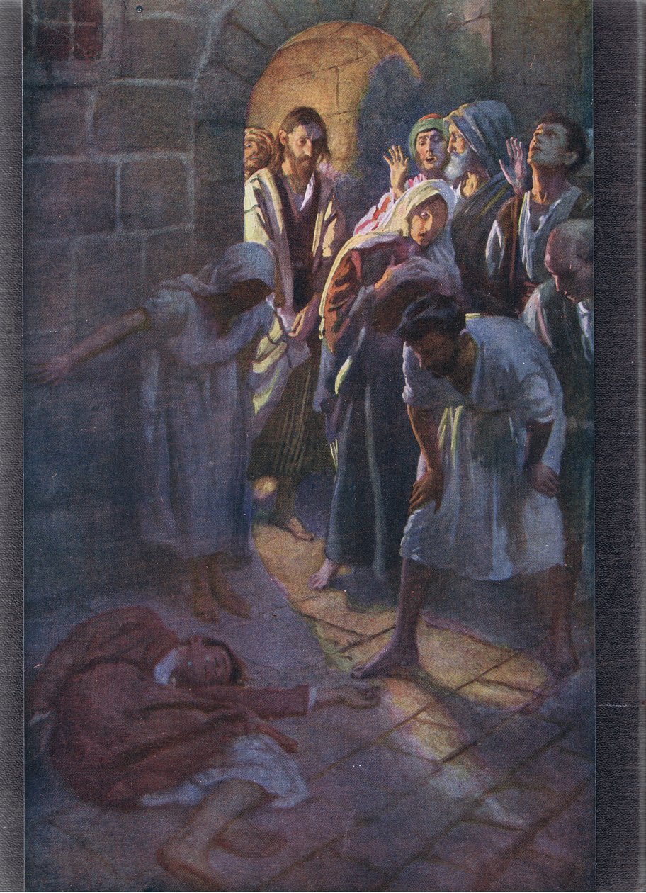 The fall of Eutychus, illustration from Harold Copping Pictures: The ...