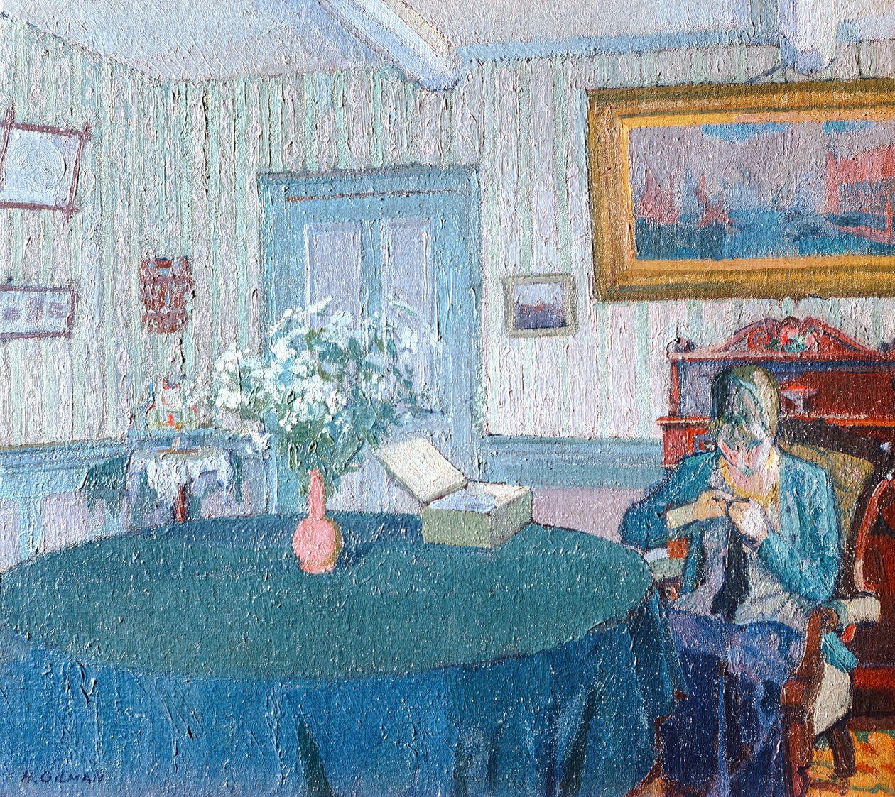 Interior by Harold Gilman: Highest-quality art reproduction