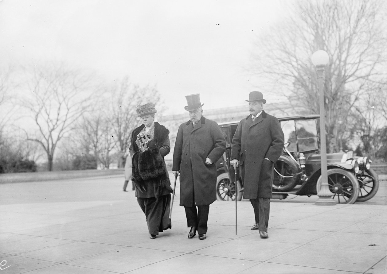 John Pierpont Morgan with his Son and Daughter Attending the Money ...