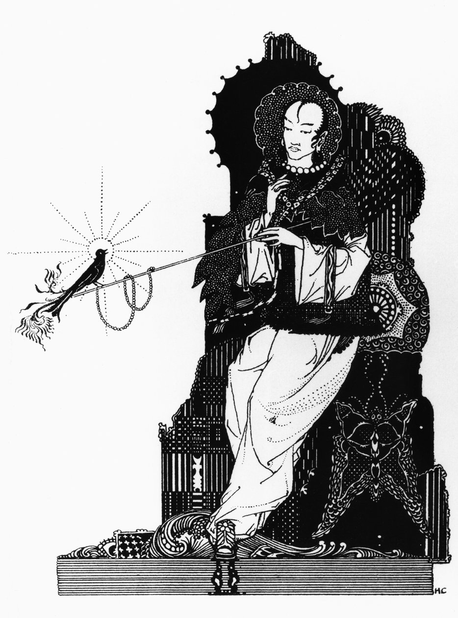 The Emperor and the Nightingale, illustration for 'The Nightingale ...