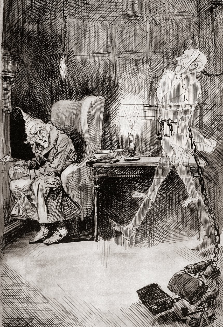 Illustration for A Christmas Carol from The Christmas Books by Charles ...