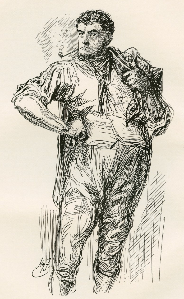 Illustration for Charles Dickens' Novel A Tale of Two Cities