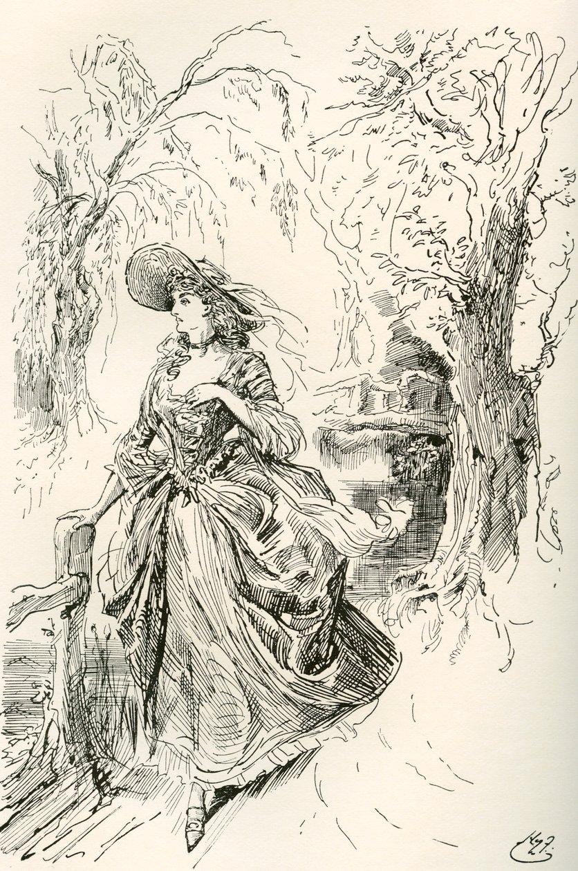 Miss Haredale. Illustration by Harry Furniss for the Charles Dickens ...