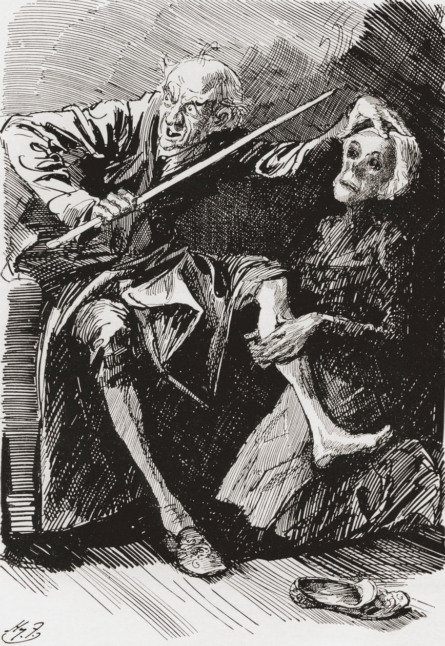 My Uncle and Betsy Snap by Harry Furniss: Fine art print