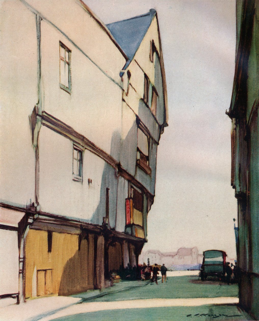 Old Building, c. 1933 by Harry Tittensor: Fine art print