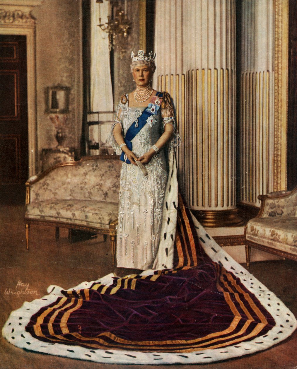 The Queen Mother by Hay Wrightson: Premium art reproduction