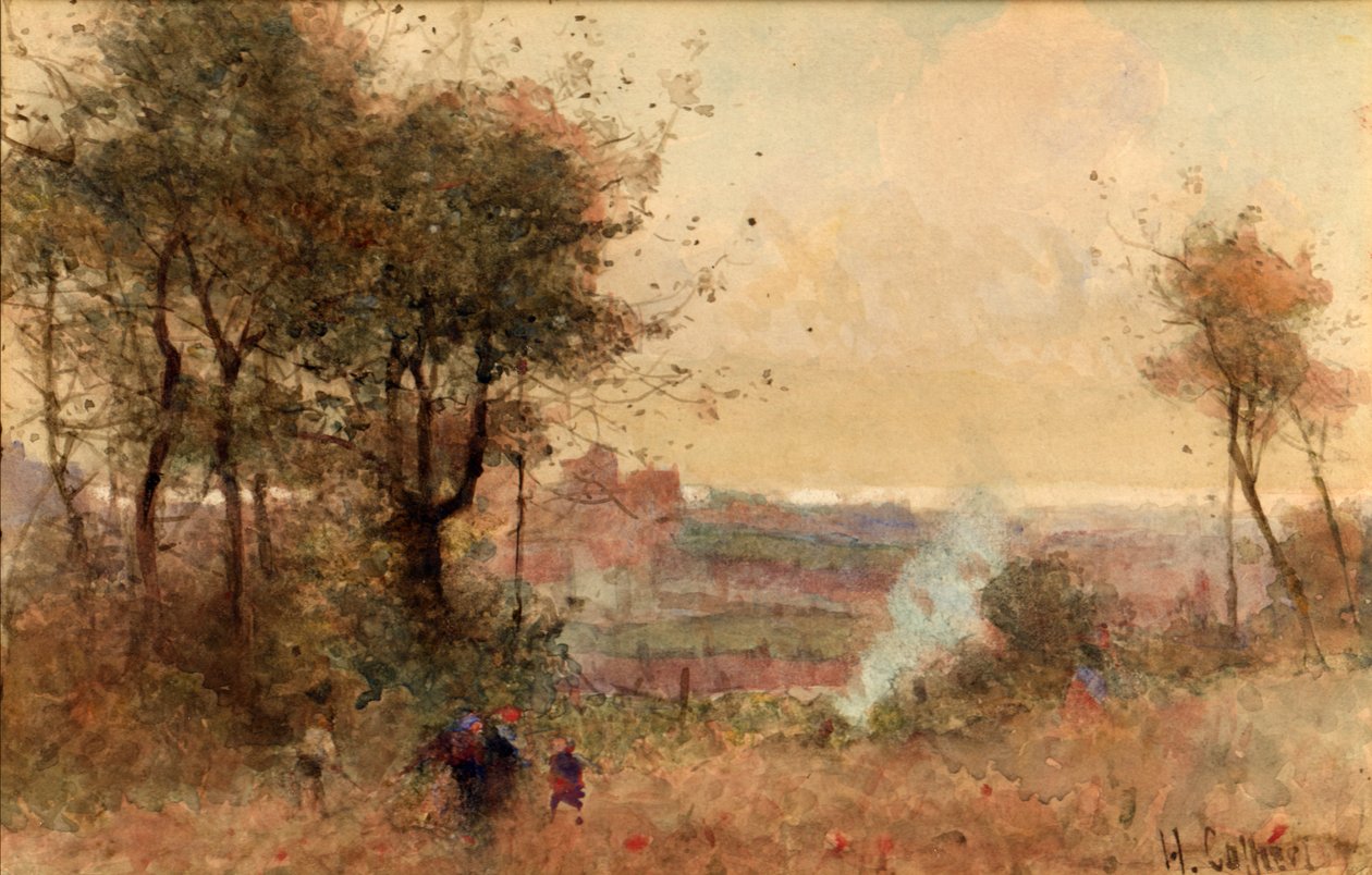 Gathering Wood by Hector Caffieri: Buy fine art print