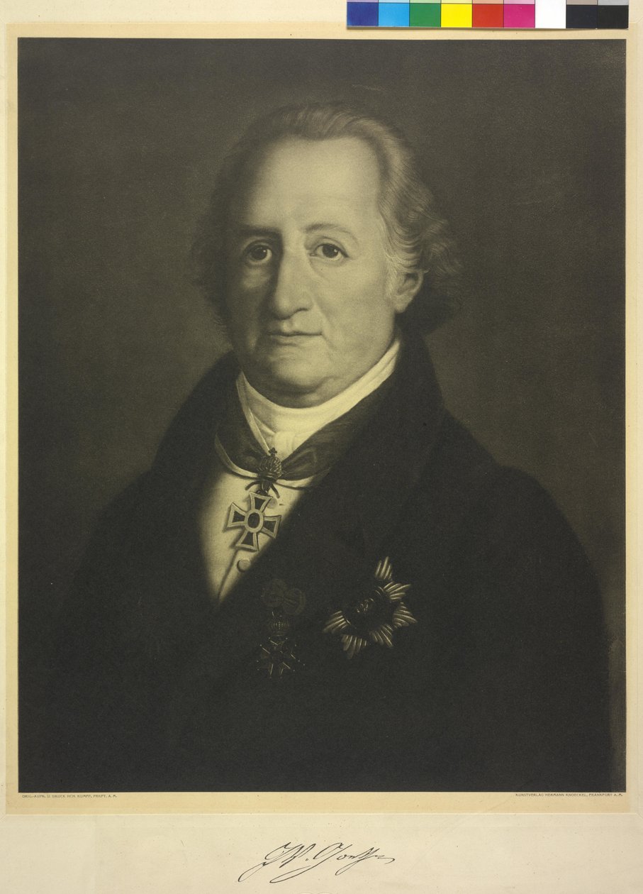 Johann Wolfgang von Goethe by Heinrich Christoph Kolbe