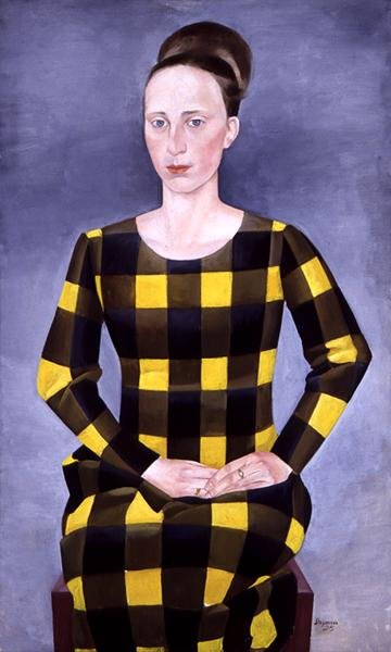 Ingeborg Stegeman, nee Krause, the wife of the artist, 1925