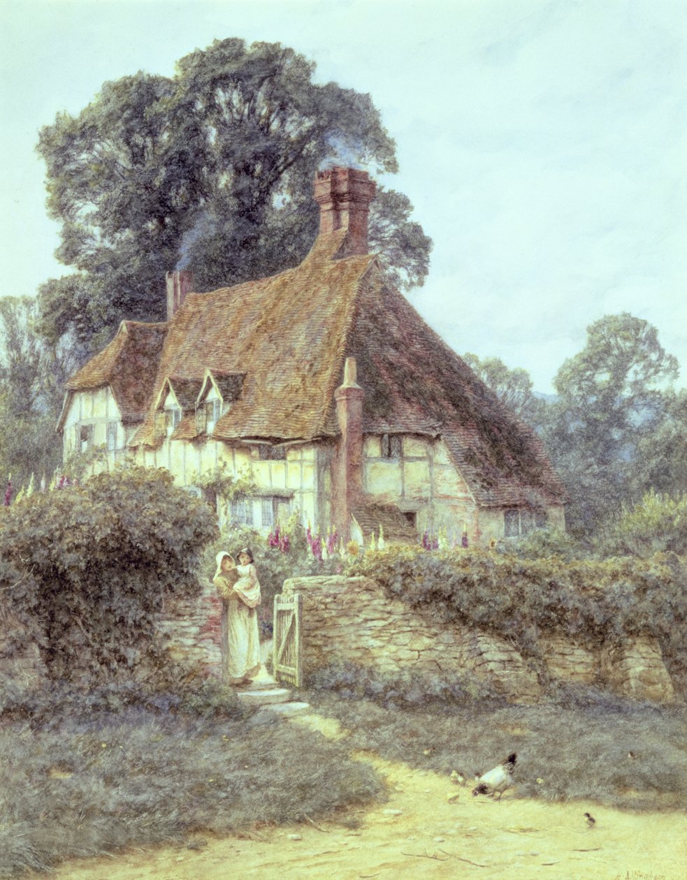 Near Witley, Surrey by Helen Allingham: Buy fine art print