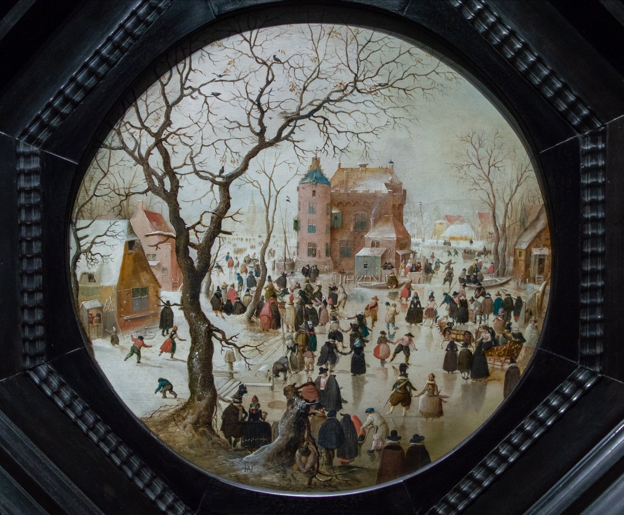 Winter Scene with Skaters near a Castle, c.1608-09