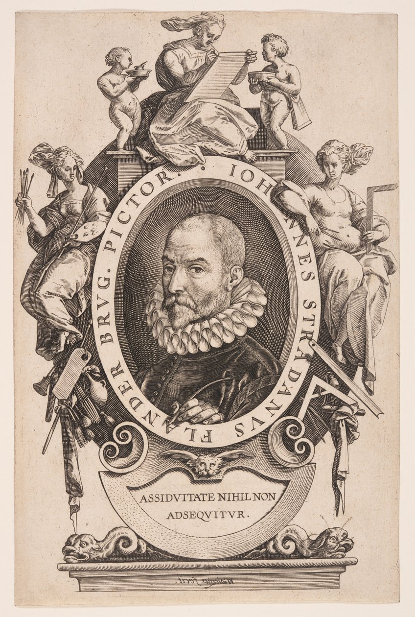 Johannes Stradanus by Hendrick Goltzius: Fine art print