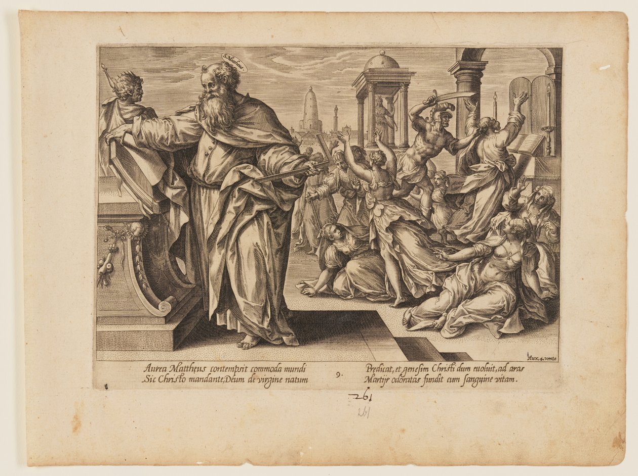 The Martyrdom of St Matthew, from The Martyrdom of Christ and the Apostles
