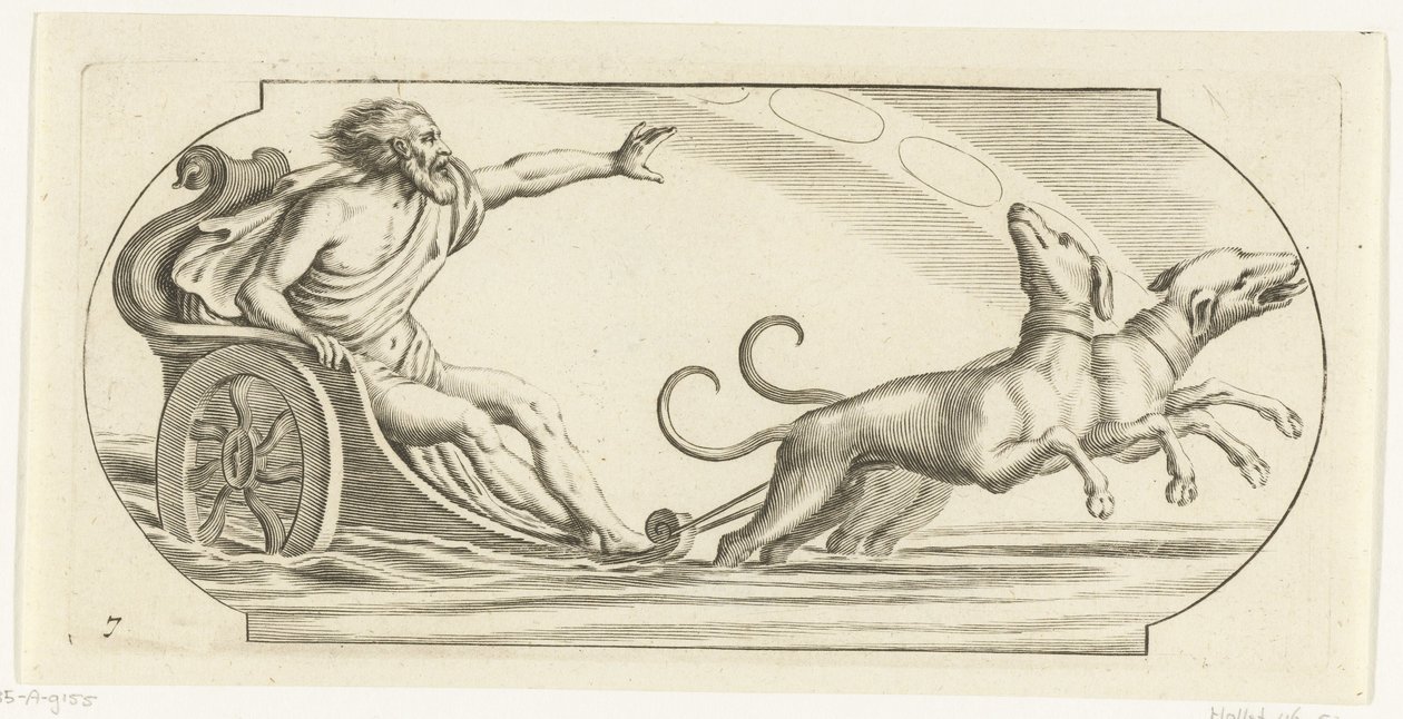 Mars on a chariot (series title: New Book of Gods and Goddesses of the Sea)