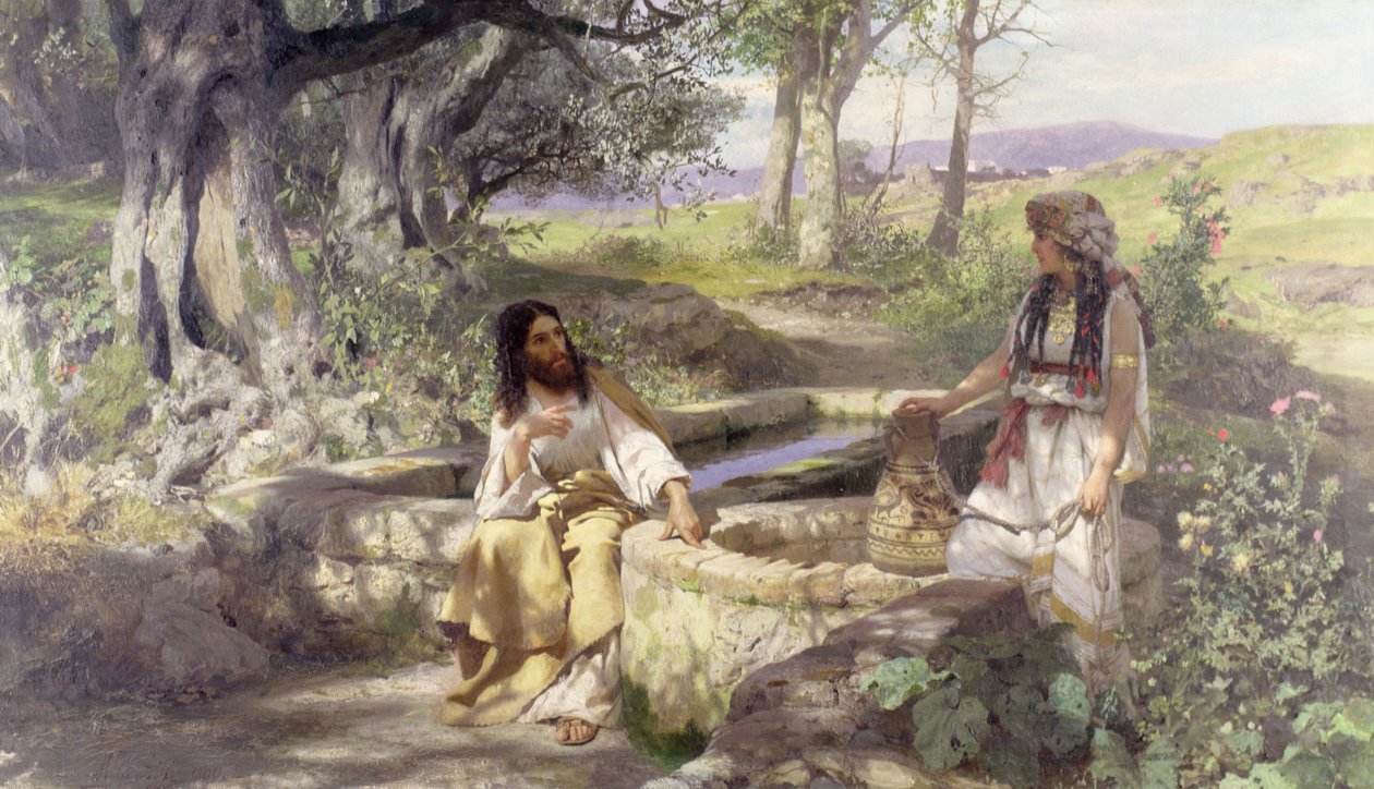 Christ and the Woman of Samaria by Henryk Siemiradzki