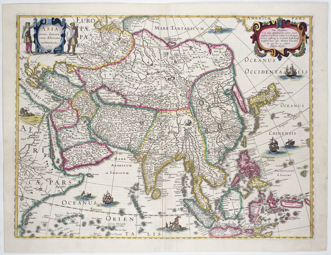 General Map Including Arabia, Japan, the Korean Peninsula and the ...