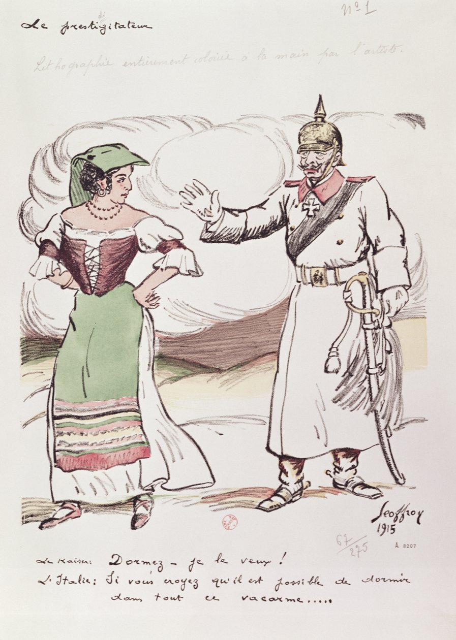 Kaiser Wilhelm II attempts to put Italy to sleep in order to prevent ...