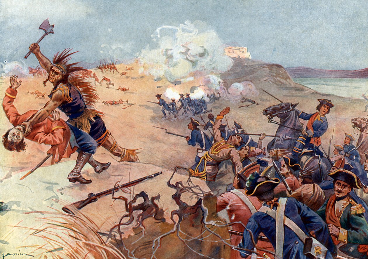 Battle of Fort Carillon, 8 July 1758 by Henri-Gaston Darien