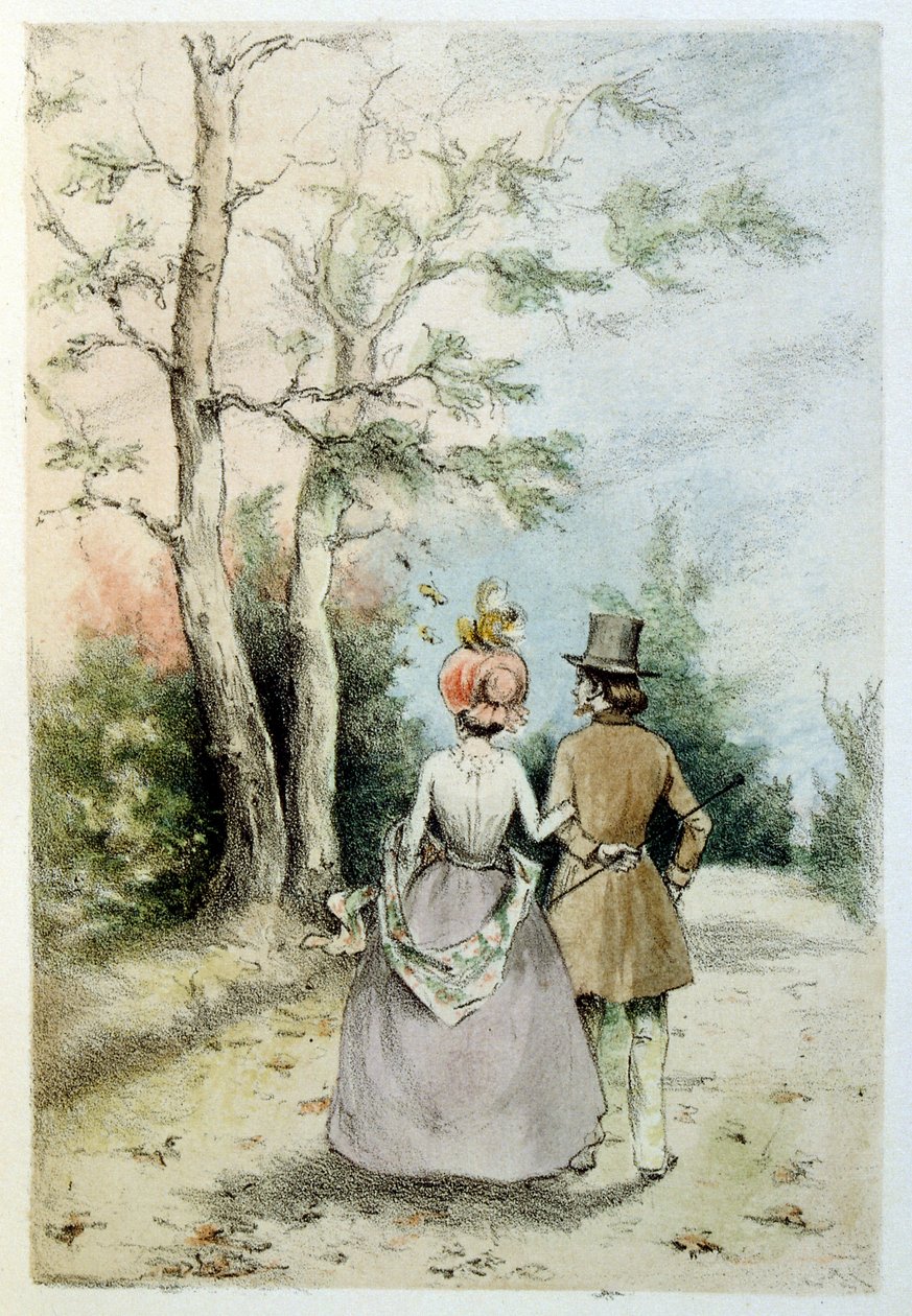 Illustration by Henri Boutet, for 'Francine's Muff' by Louis-Henri Murger