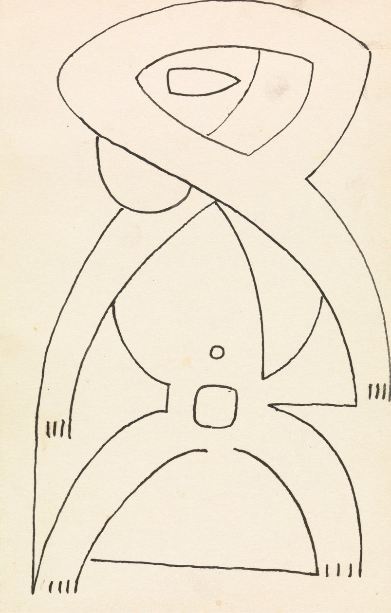 Figure Study for a Relief Design by Henri Gaudier-Brzeska