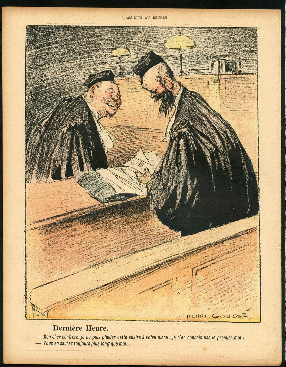 L'Assiette au Beurre, Satirical in Colors by Henri Gousse