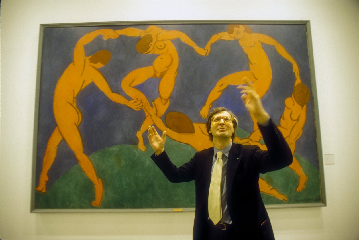 Rome, Quirinal Stables, 2000. Italian art critic Vittorio Sgarbi in ...