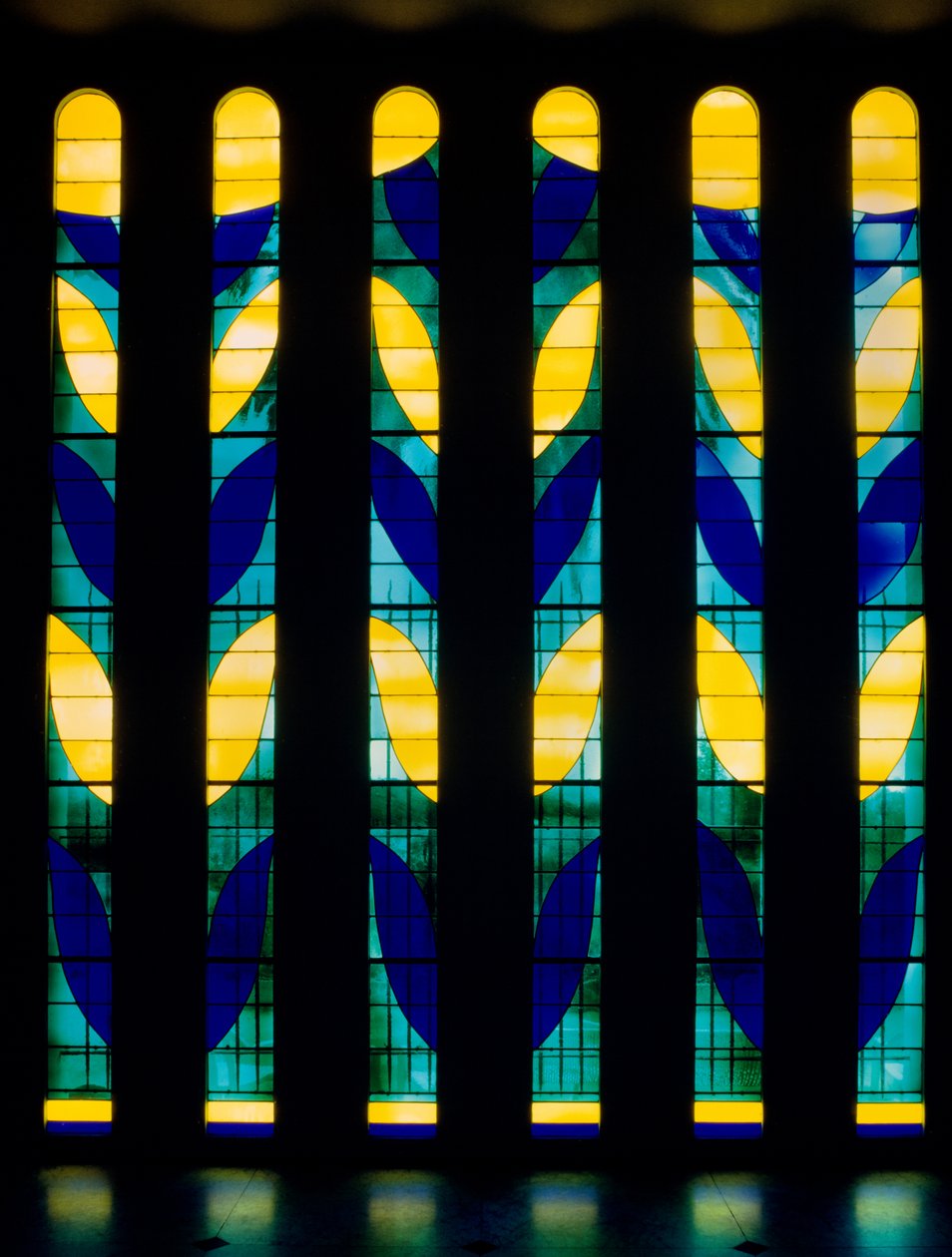 Stained Glass Window from the Rosaire Chapel, also known as the Matisse ...
