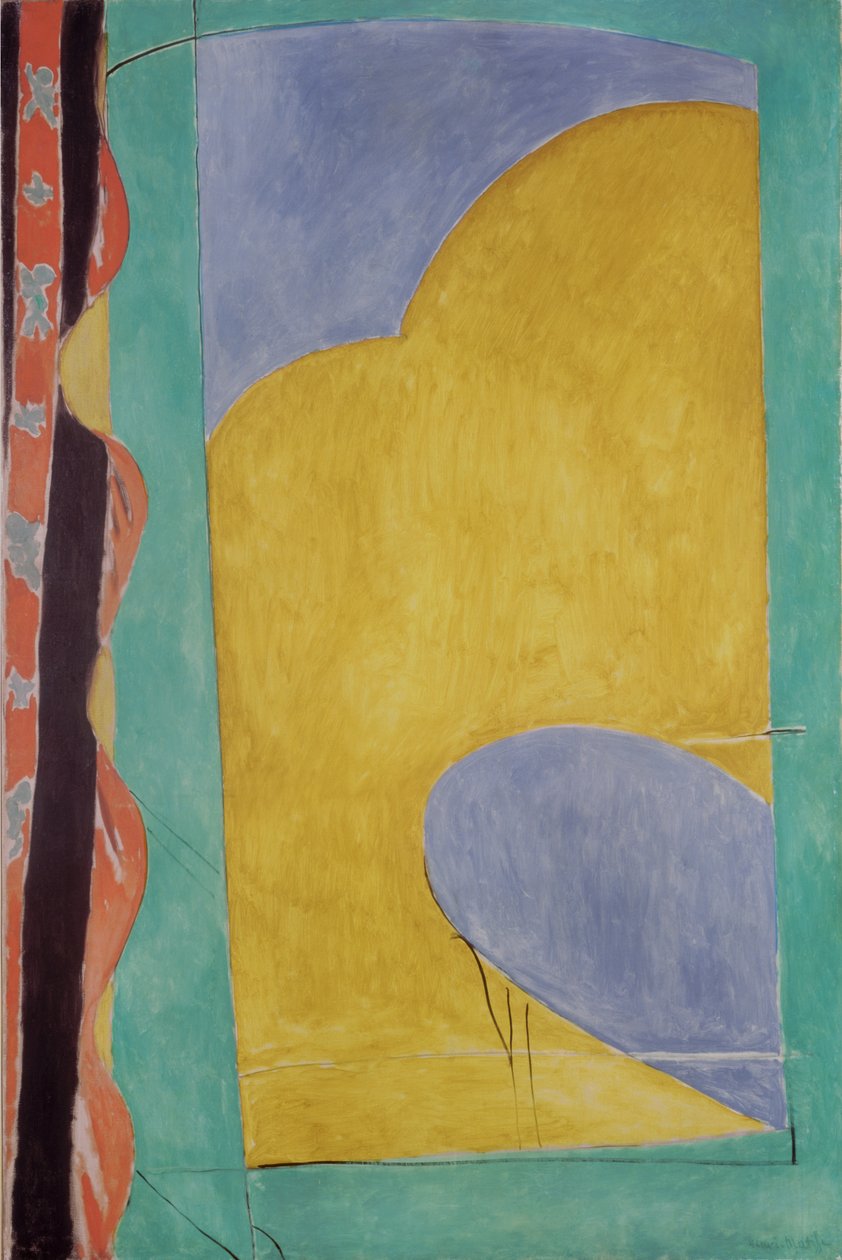 The Yellow Curtain by Henri Matisse: Buy fine art print
