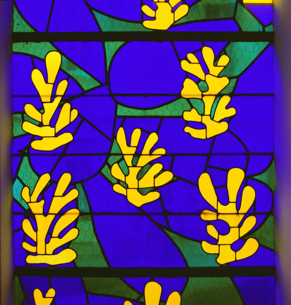 Tree of Life, Stained Glass behind the Altar in the Chapel of the ...