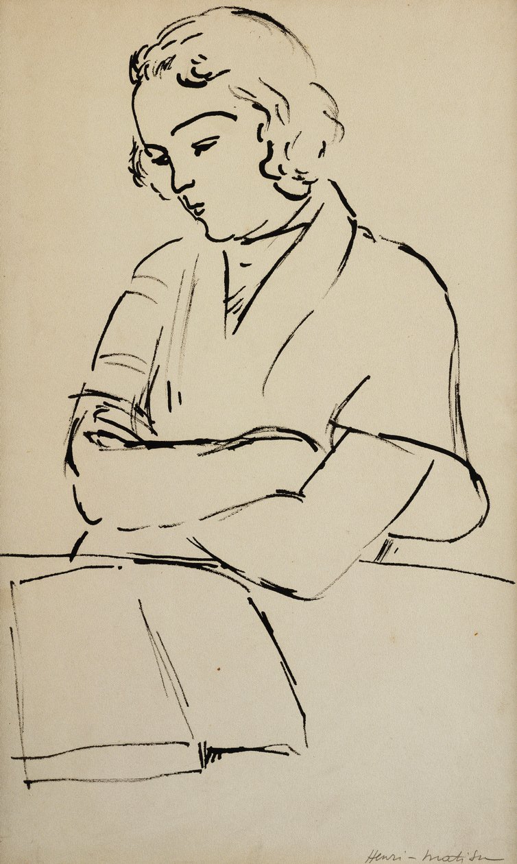 Woman Reading, c. 1922 by Henri Matisse: Fine art print