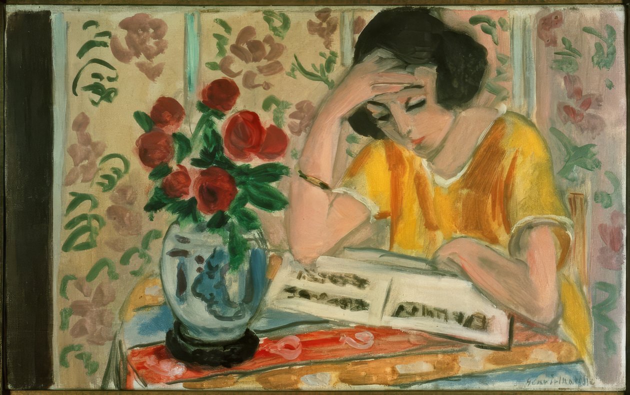 Woman Reading by Henri Matisse: Buy fine art print