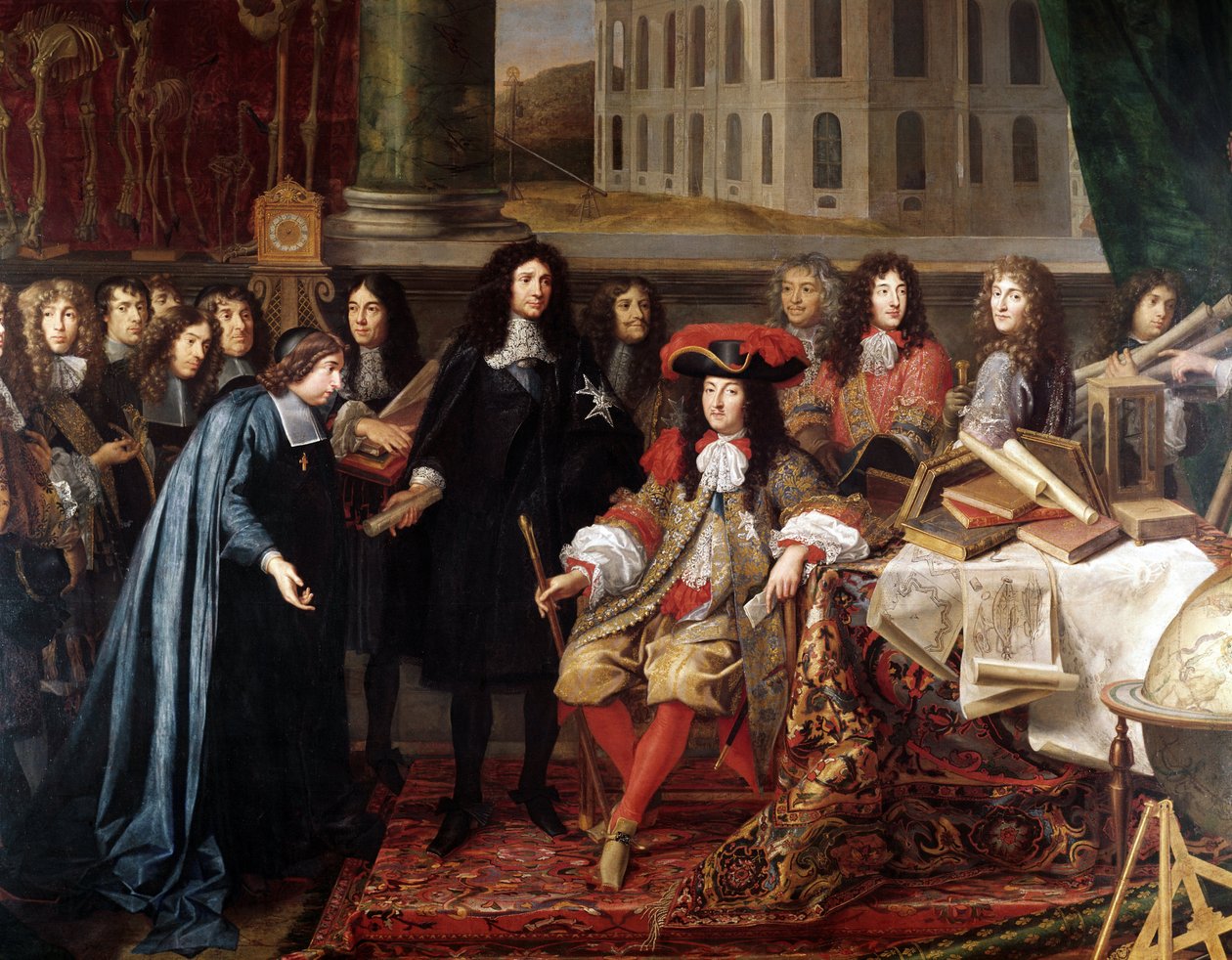 Jean-Baptiste Colbert Presenting the Members of the Royal Academy of ...